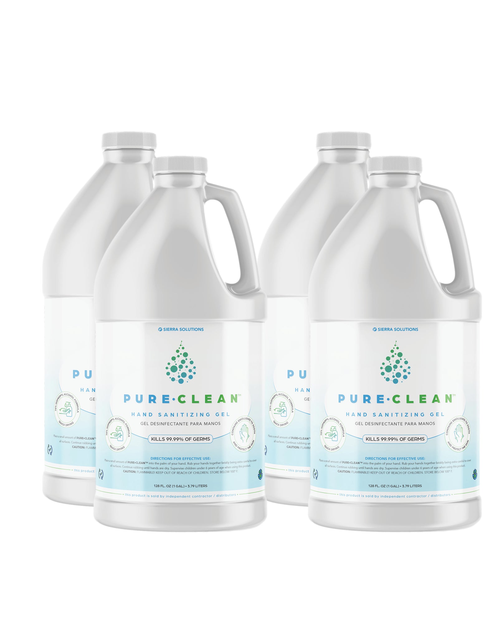 PURE•CLEAN™ Hand Sanitizing Gel-75% Isopropyl Alcohol w/ Vitamin E & A ...