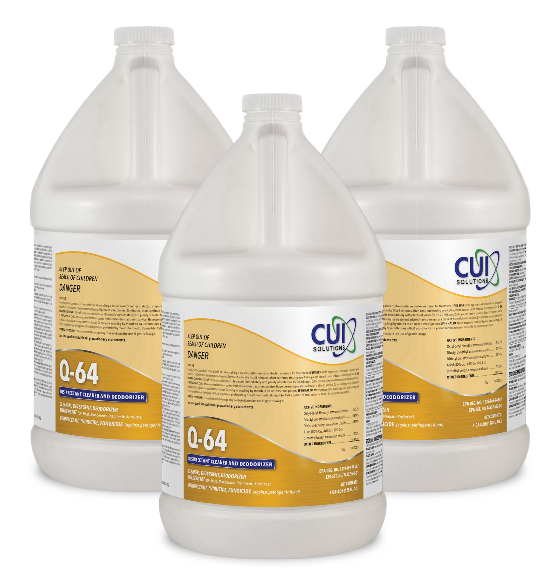 "Q-64 Disinfectant Cleaner & Deodorizer Concentrate | Makes 64 Gallons ...